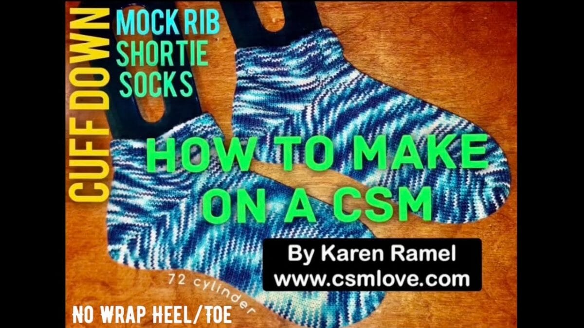 Tutorial and Pattern, Mock Rib Socks - Circular Sock Knitting Machine ...
